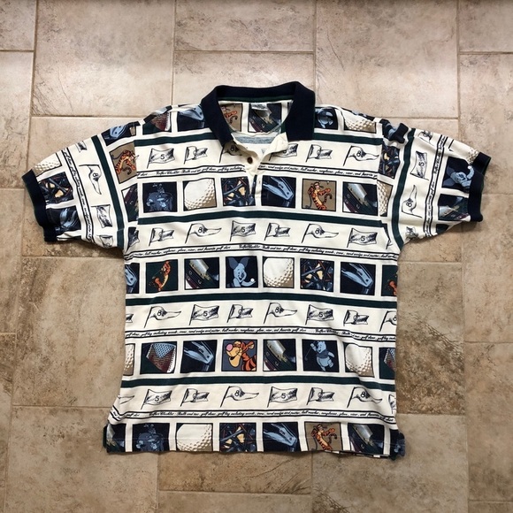 Disney | Shirts | Vintage 0 Disney Store Graphic Polo | Poshmark